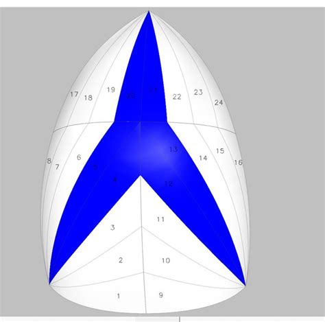 Tanzer 16 Tri Radial Spinnaker Mono Color Tanzer Boat Parts