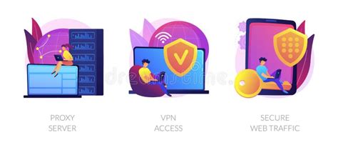 Secure Internet Access Vector Concept Metaphors Stock Vector Illustration Of Access Computer