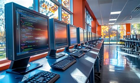 Computer Labs Digital Innovation Premium Ai Generated Image