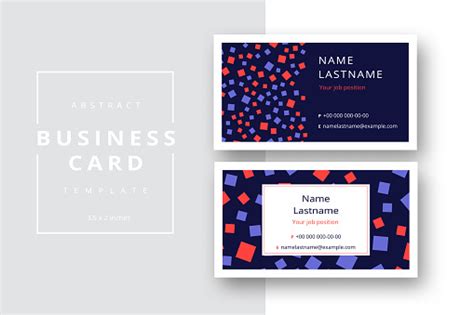 최신 유행 최소한의 추상 명함 템플릿입니다 기하학적 패턴의 현대적인 기업 문구 Id 레이아웃 정보 샘플 이름 텍스트와 벡터 패션 배경 디자인입니다 0명에 대한 스톡 벡터