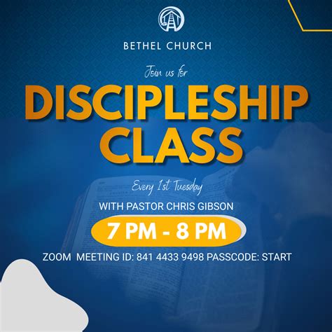 Discipleship Class Bethel Church
