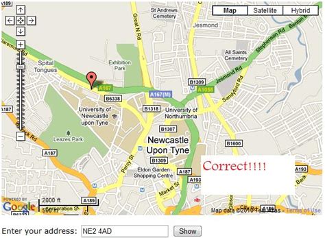 Javascript Google Map API V3 Geocoder Not Showing The Correct Place