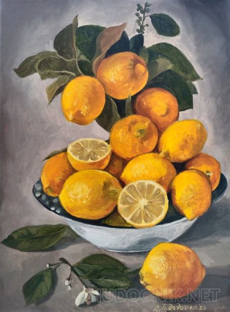 Картина Лимоны Размеры 30x40 Год 2023 Цена 12000 рублей Художник