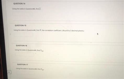 solved question 6 use the following data set to answer