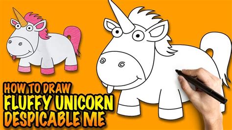 How To Draw A Unicorn Fluffy Unicorn From Despicable Me Easy Step By Step Drawing Tutorial