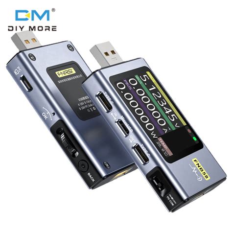 diymore usb power meter type c voltage current usb tester digital
