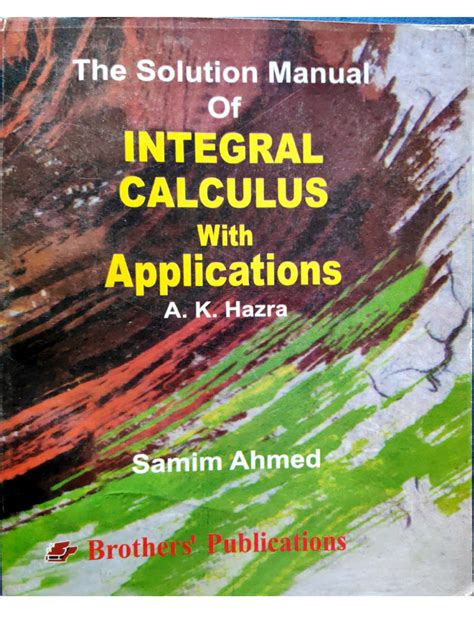 Solution Manual A K Hazra Integral Calculus Pdf