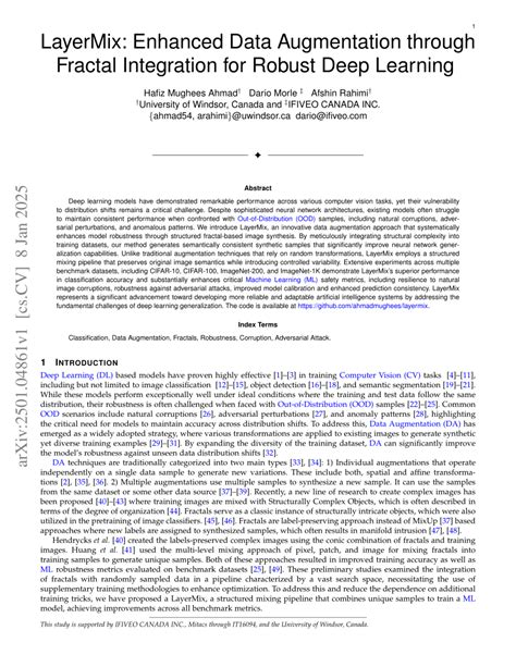Pdf Layermix Enhanced Data Augmentation Through Fractal Integration For Robust Deep Learning