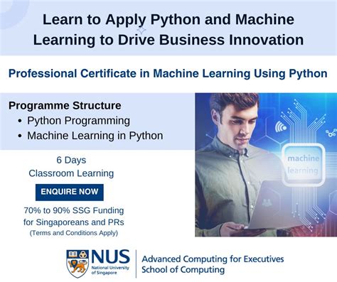 Learn Machine Learning Skills With Nus Computing Nus Computing