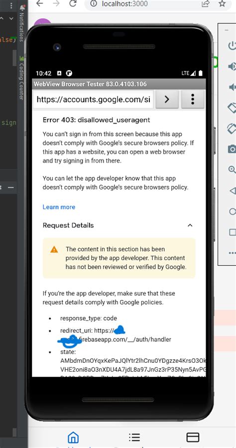How To Configure Firebase Auth To Android App Built Using Next Js Code