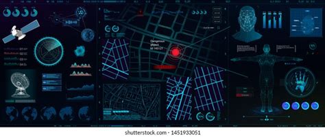 Abstract Hud Elements Ui Ux Design Stock Vector Royalty Free 1348137710 Shutterstock