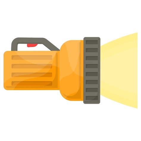 Premium Vector Rechargeable Searchlight Concept Portable Electric Torch Vector Design Camping