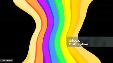 배경에 대한 검은 색과 무지개 파도 추상 적 색파 선 벽지 무지개 곡선 멀티 컬러 줄무늬 그래픽 디자인무지개 아트 라인 색상 멀티 컬러 현대 아트 라인 스타일 가리기에 대한