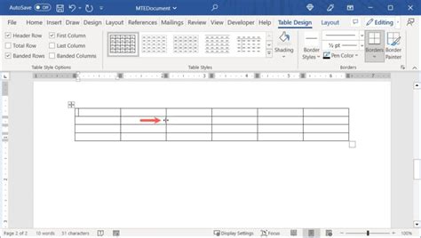 How To Create And Customize Tables In Microsoft Word Make Tech Easier