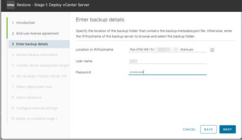 Restore Your File Based Vcenter Backup Using The Vcenter Server