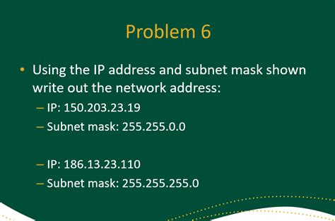 Solved Problem Using The IP Address And Subnet Mask Shown Chegg