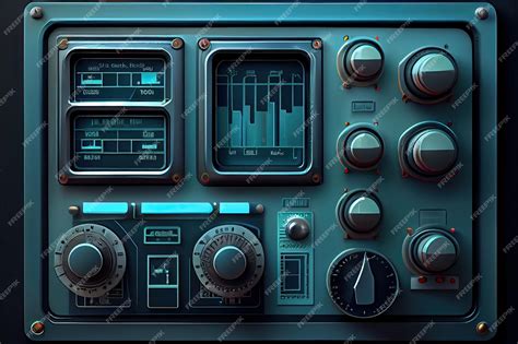 Premium Photo Electric Automation Light Up The Control Panel For Industrial Innovation