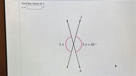 Solved Find The Value Of X Chegg Com