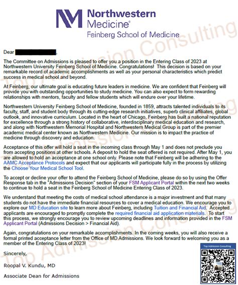 Medical School Acceptance Letters Top Admission Consulting