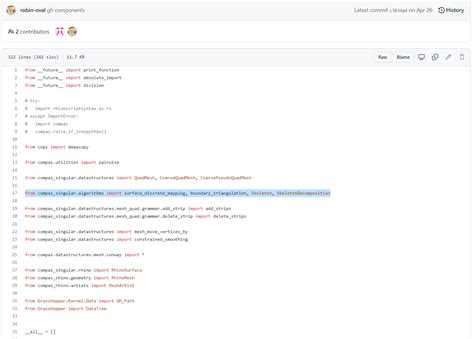 compas singular grasshopper component error installation problems