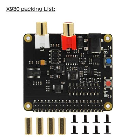 Raspberry Pi 4b3b3b X930 Hifi Dac Hat Expansion Board Geekworm