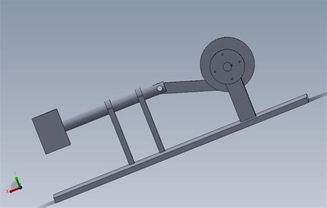 曲柄滑块往复机构的自动化solidworks 2017模型图纸免费下载 懒石网