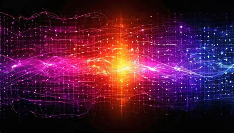 Abstract Background Of Digital Code Flow Neural Networks Artificial Intelligence Stock