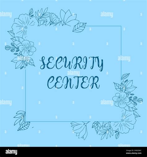 Text Caption Presenting Security Center Business Concept Centralized