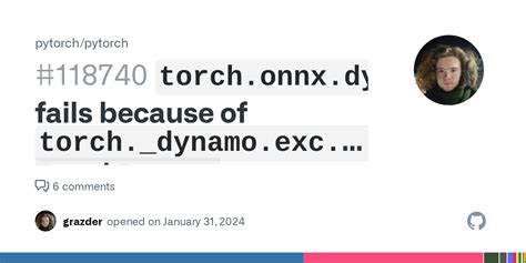 `torch onnx dynamo export` fails because of `torch dynamo exc