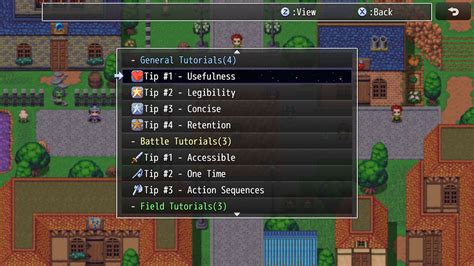 tutorial panel system plugin for rpg maker mz by visustellamz