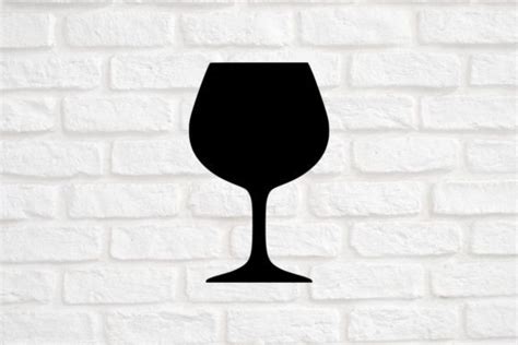 Drinking Glass Silhouette Vector Graphic By Magaart · Creative Fabrica