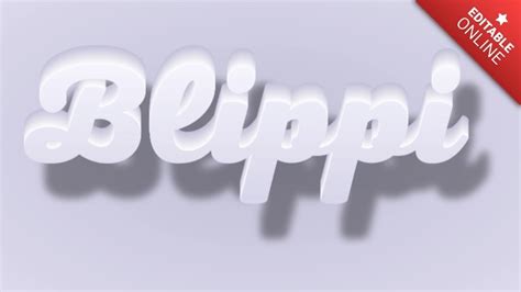 Blippi | White Cream 3D | Text Effect Generator