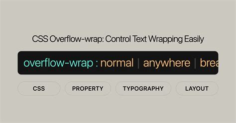 CSS Overflow Wrap Control Text Wrapping Easily
