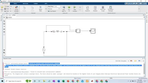 Powergui Failed To Evaluate Mask Initialization Commandsthe Diagram