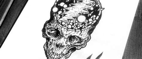 Illustrator Richey Becketts ‘exploding Skulls Evil Tender