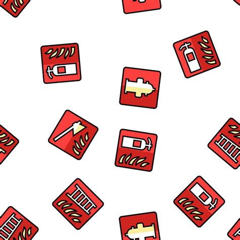 Emergency Safety Security Danger Vector Seamless Pattern 32515978