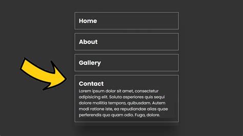 Expandable Css Menu And Accordion Effect Css Tips And Tricks Youtube