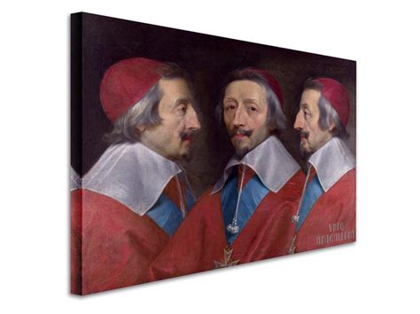 Philippe De Champaigne Triple Portrait Of Cardinal De Richelieu 1642