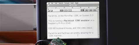 Micromac A Macintosh For Under £5 On A Raspberry Pi Pico Adafruit