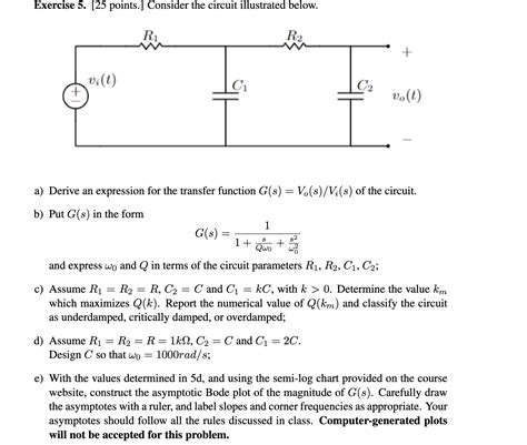 [solved] Exercise 5 [25 Points ] Consider The Circuit Illustrated