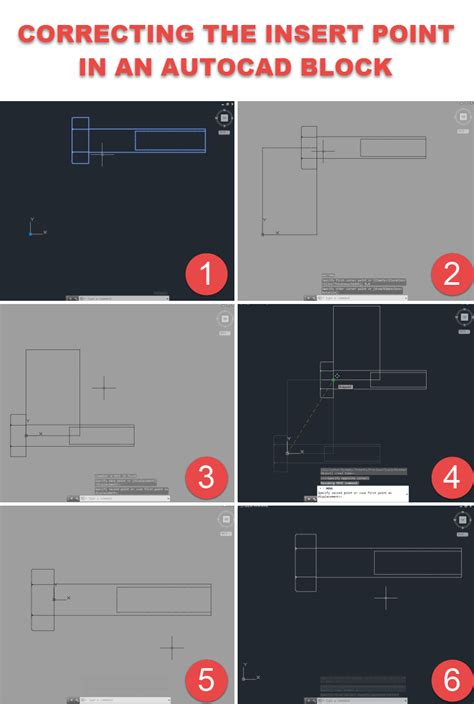 the instructions for how to draw an interior point in autocad block