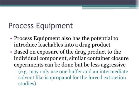extractables and leachables testing pptx chemistry science