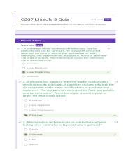C207 Module 3 Quiz Docx Course Hero