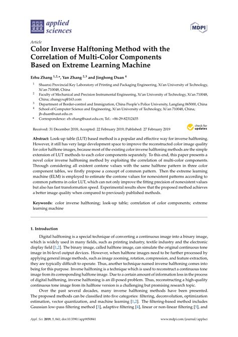 pdf color inverse halftoning method with the correlation of multi
