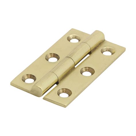 Timco 234654 Solid Drawn Hinge Solid Brass Polished Brass 50 X 28