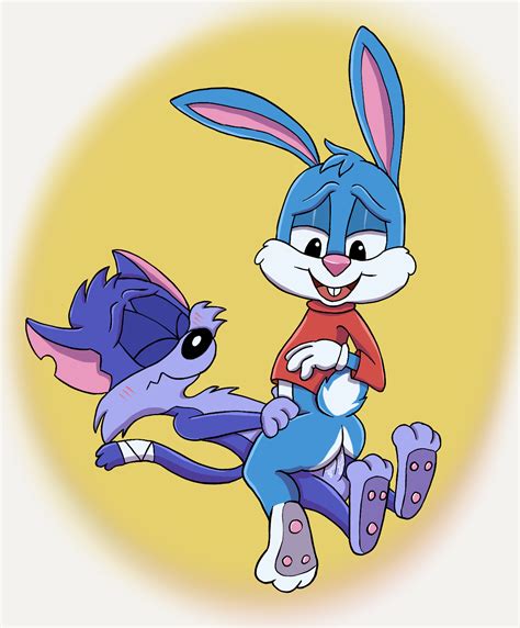 Post 4029463 Buster Bunny Furrball Jessotter Tiny Toon Adventures
