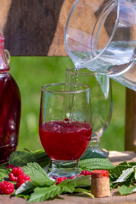 Homemade Raspberry Syrup Recipe Happy Foods Tube
