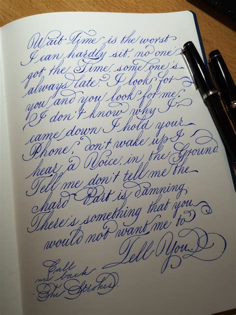 Not Using Grid Paper This Time R PenmanshipPorn