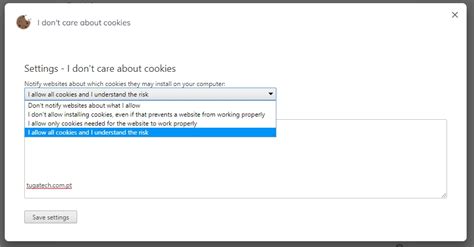 I Dont Care About Cookies Extensão Para Quem Está Farto Dos Alertas De Cookies Tugatech