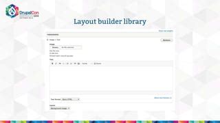 Drupal Layout Builder Ecosystem PPT